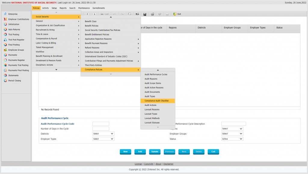 Compliance - 2interact | HRMS